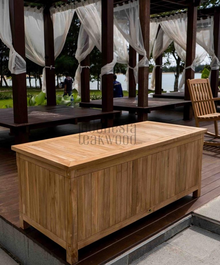 Pavilion Storage Benches - Indonesia Teak Wood